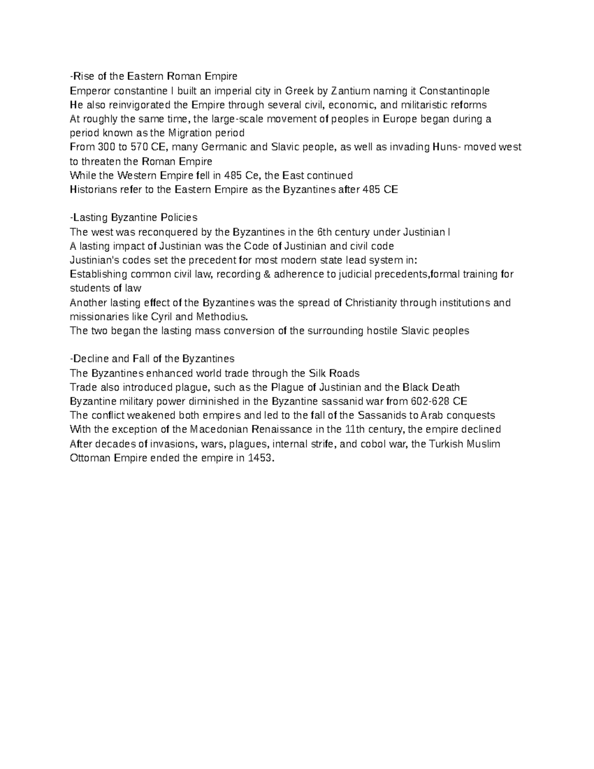 Notes - Google Docs -Rise of the Eastern Roman Empire Emperor ...