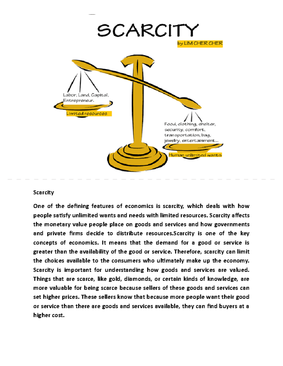 Scarcity-WPS Office - It tackles about religion - Scarcity One of the ...