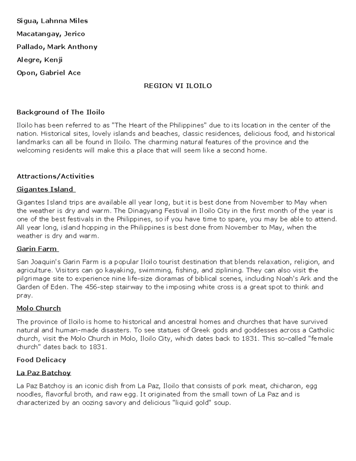 Region-VI- Iloilo 03 Homework - Sigua, Lahnna Miles Macatangay, Jerico ...