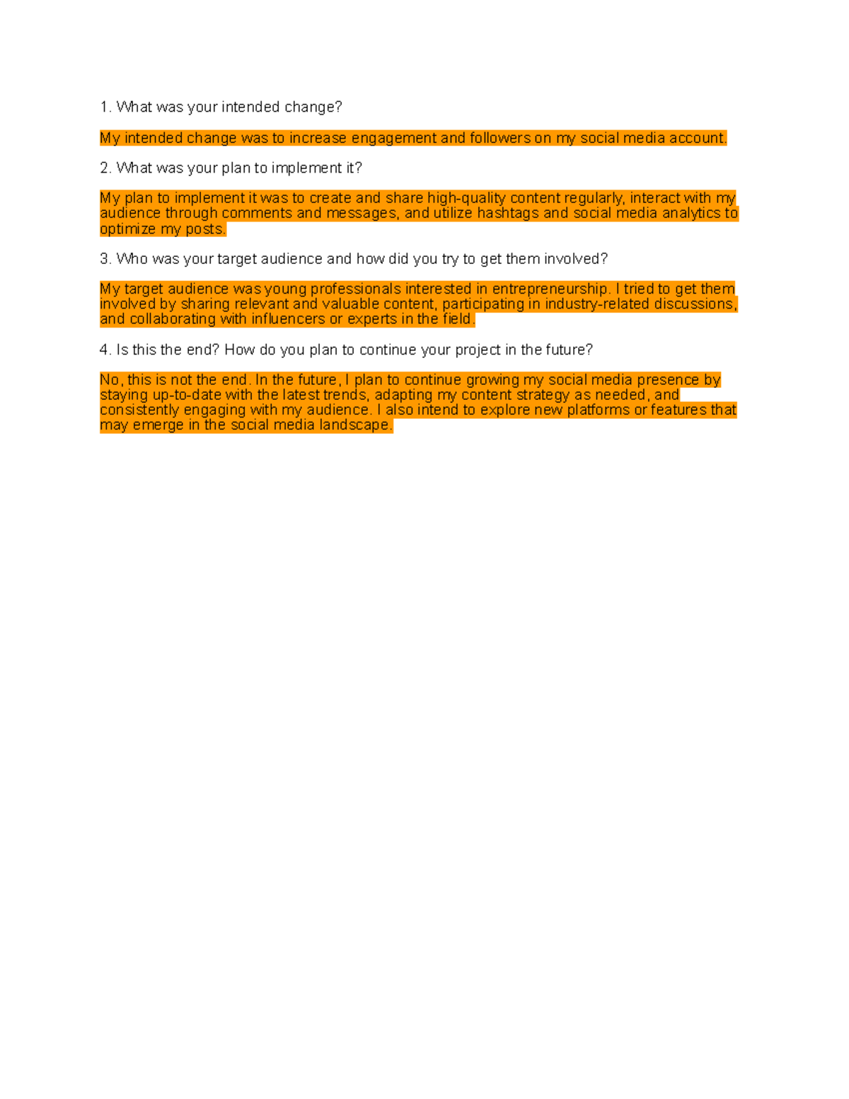 04.04 final infographic - What was your intended change? My intended ...