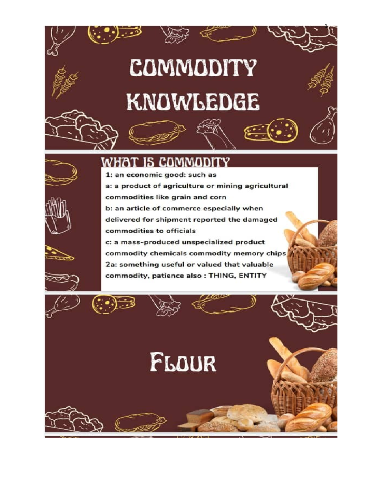Commodity Knowledge - skibidi - COMMODITY KNOWLEDGE WHAT IS COMMODITY 1: an economic good: such ...
