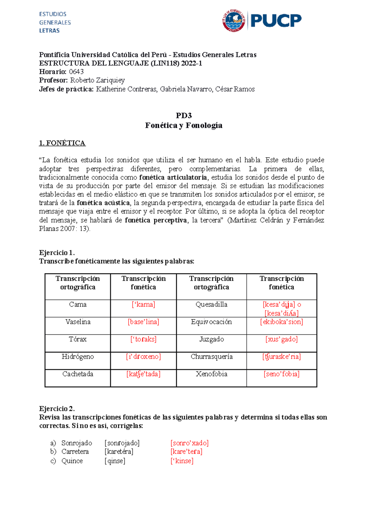 Vf PD3 EL 2022-1 (Solucionario) - Pontificia Universidad Católica del Perú - Estudios Generales ...