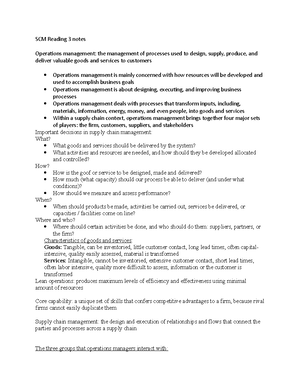 SCM 303 Module 1 MS - hshshs - Business College Strategy – 3 R’s ...