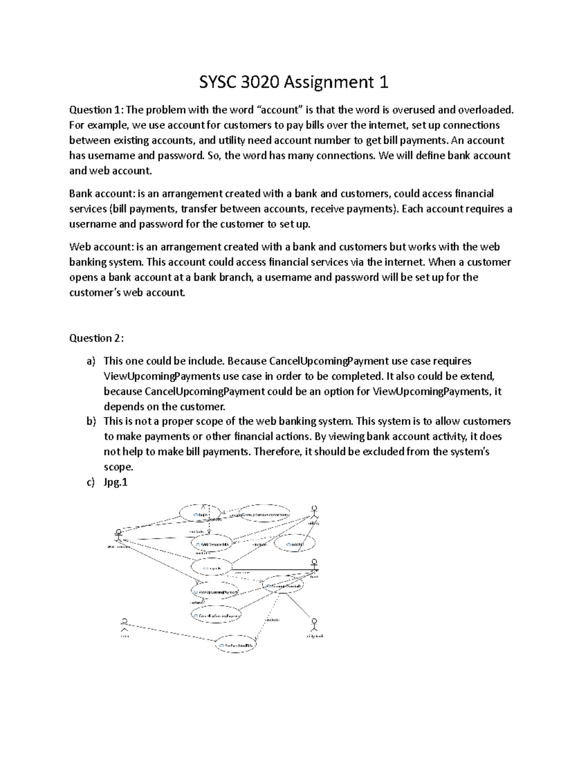 SYSC 3020 Assignment 1 - ass - SYSC 3020 Assignment 1 Question 1: The problem with the word ...