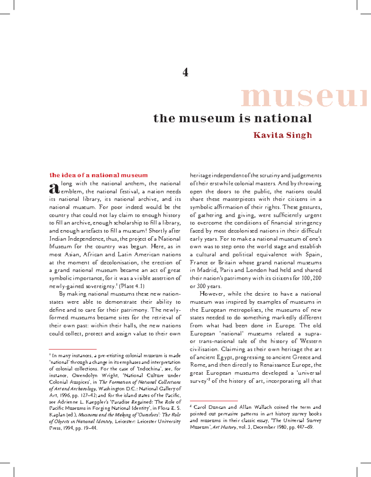 The Museum is National - hiiiii - the idea of a national museum a long ...