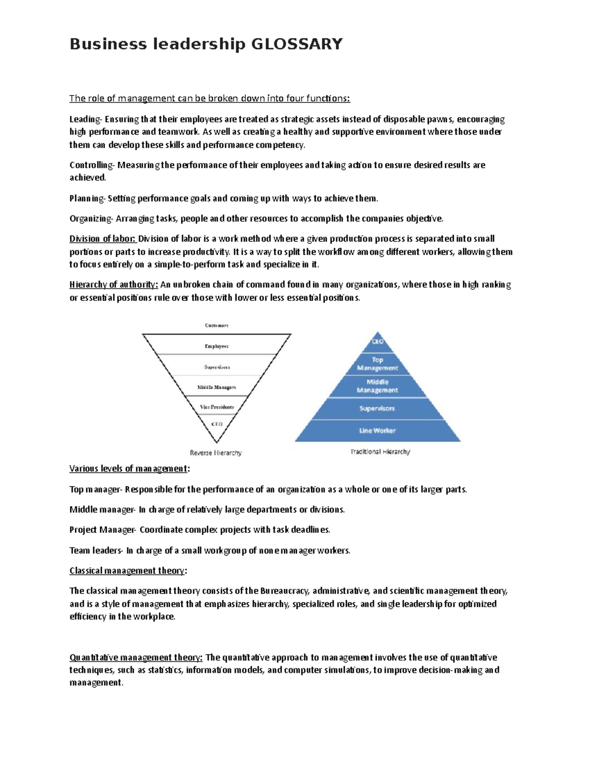 Document (16) - you need to know this - Business leadership GLOSSARY ...
