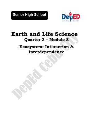 4 Q2 Earth and Life - EARTH and LIFE SCIENCE Quarter 2 – Module 4 ...