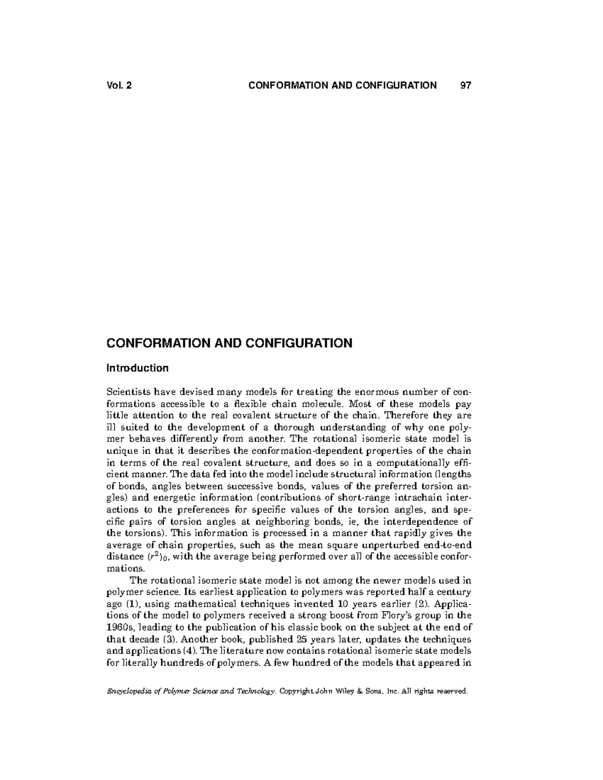 Conformations and Configuration - Vol. 2 CONFORMATION AND CONFIGURATION ...