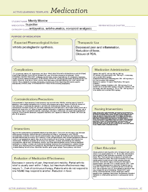 Senna - ATI - ACTIVE LEARNING TEMPLATES TherapeuTic procedure A ...