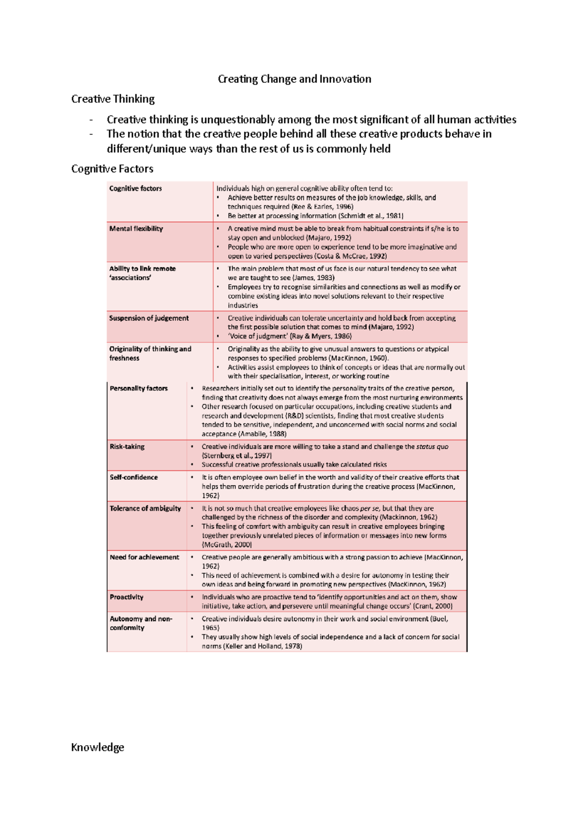 Creating Change and Innovation 8 - Creating Change and Innovation ...