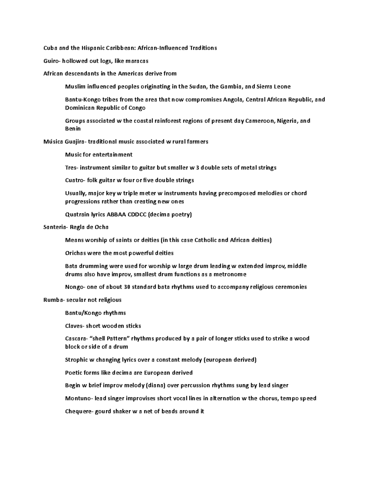 Cuba and the Hispanic Caribbean - Studocu