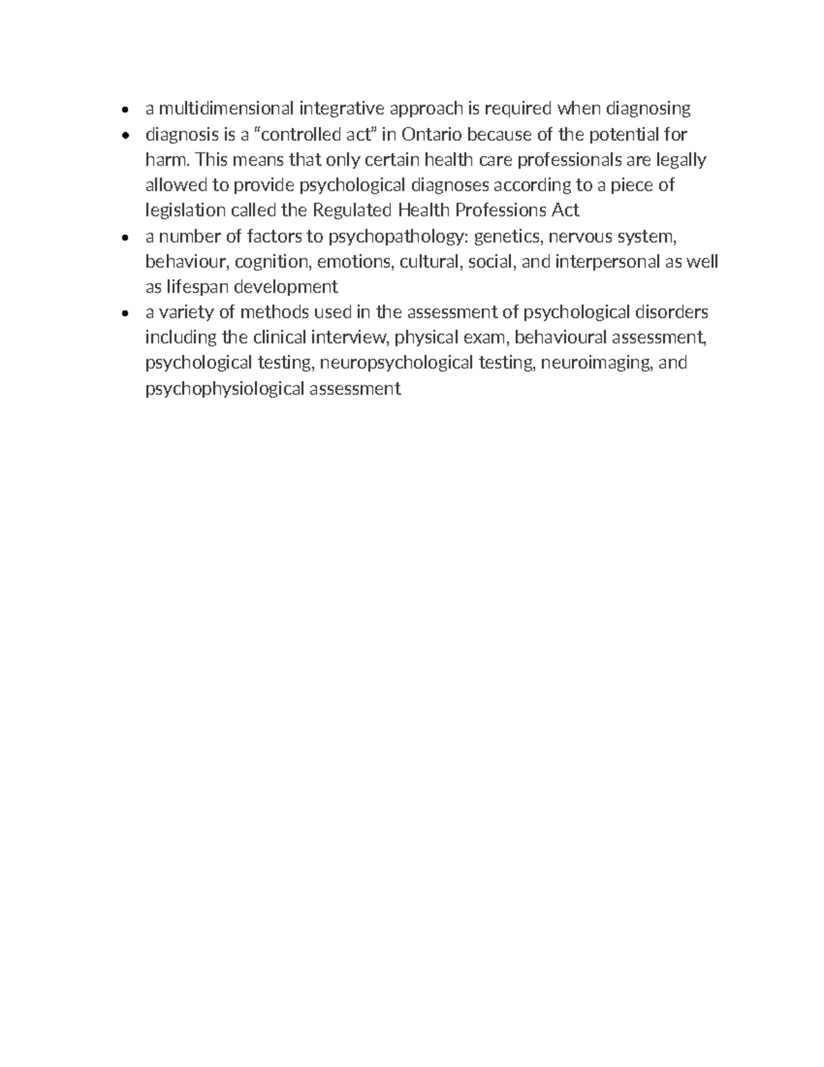 PYSC2020 - Units 1, 2 & 3 - pscy 2020 - • a multidimensional ...