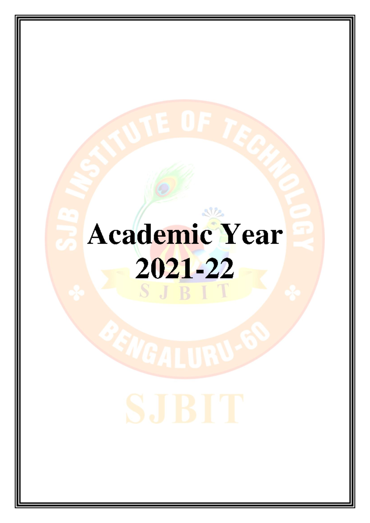 Aicte Sample Report 2 - Good - Academic Year 2021 - 22 ||JAI SRI ...