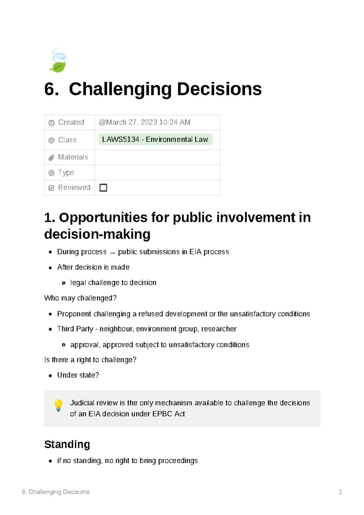 Lecture 6 - Challenging Decisions - 8 6. Challenging Decisions Created ...