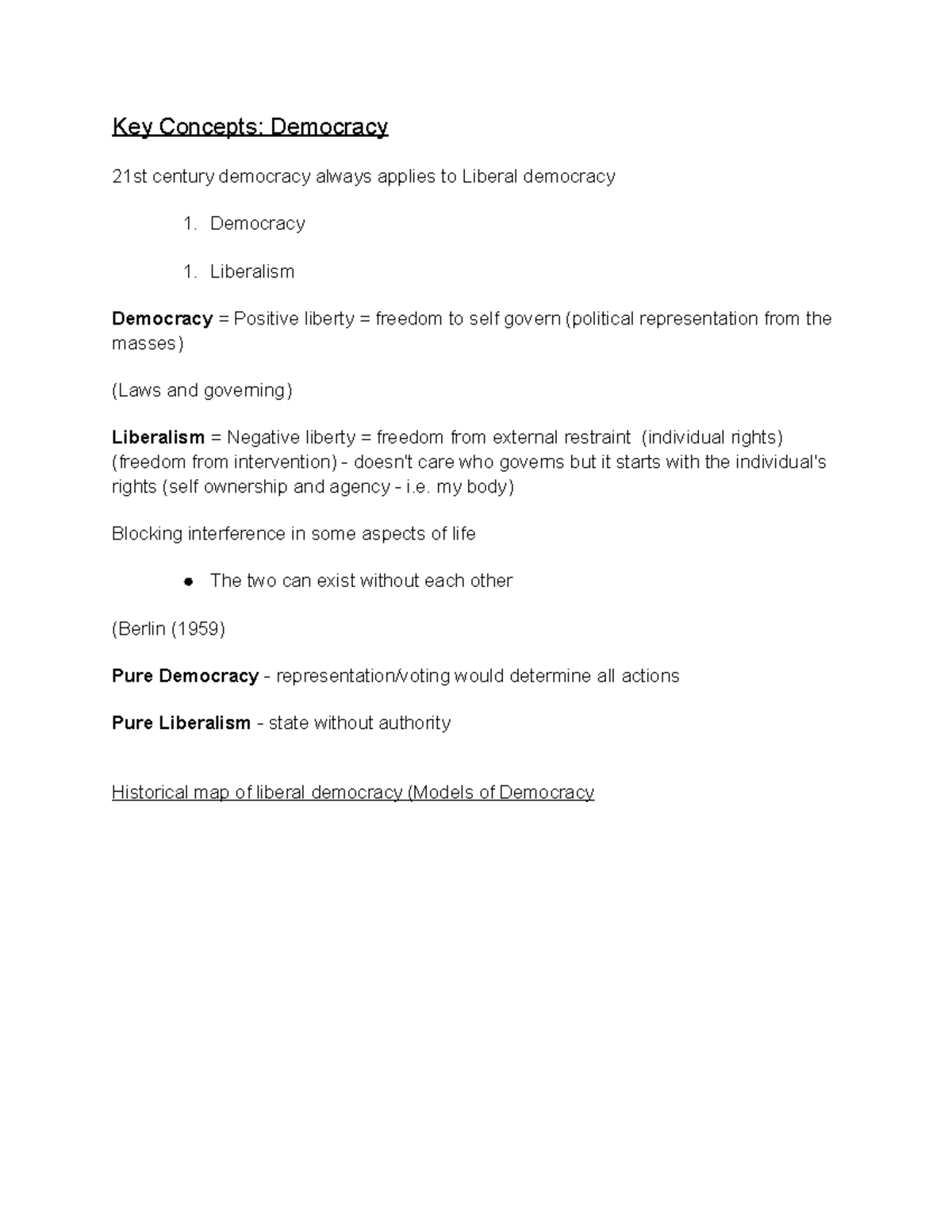 Lecture 2 Democracy - Key Concepts: Democracy 21st century democracy ...