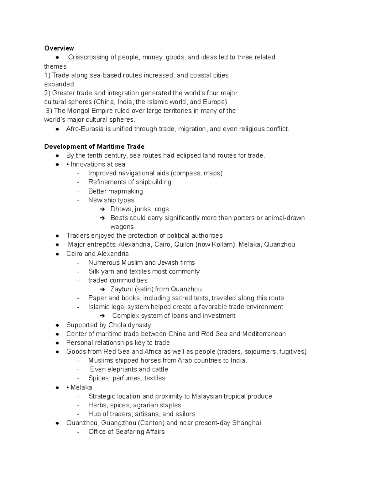 World History Ch. 11 - Dr. Taylor Chapter 11 Textbook Lecture Notes ...