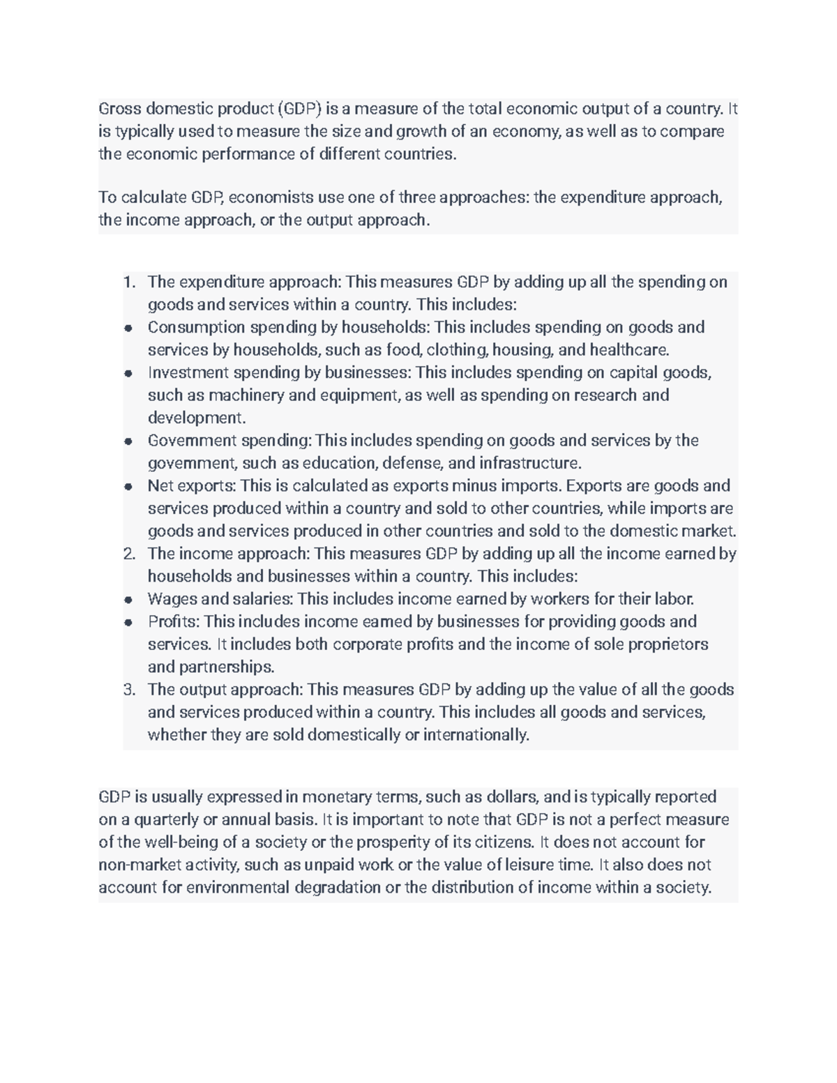 GDP Accounting - Macroeconomics Lecture Notes 2022-2023 - Gross ...