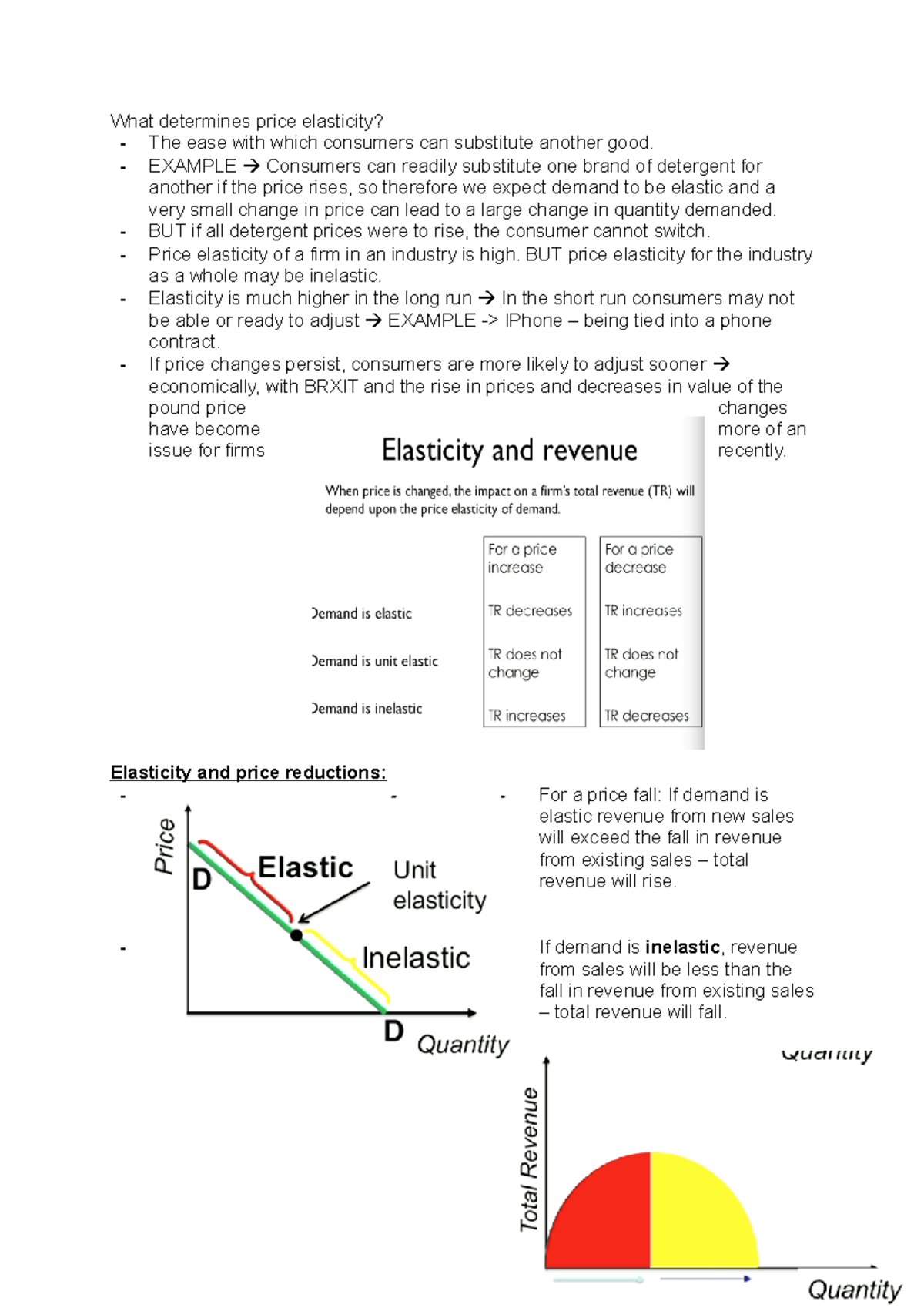 What determines price elasticity - EXAMPLE Consumers can readily ...