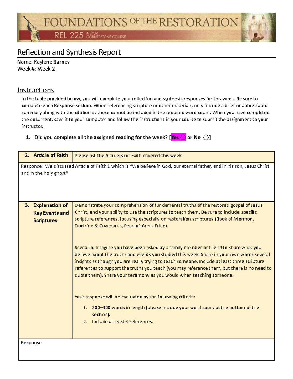 Week 2 Refelction - Teach someone what you learned that week ...
