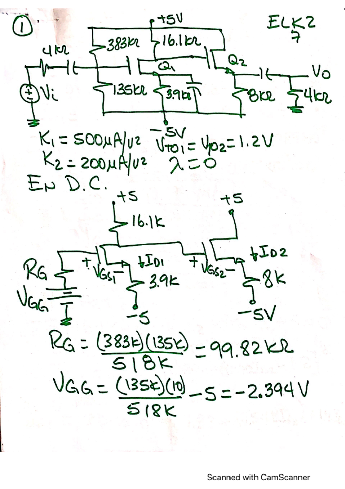 ELK2 1 7 - no ckts - Electrical Circuit - Studocu