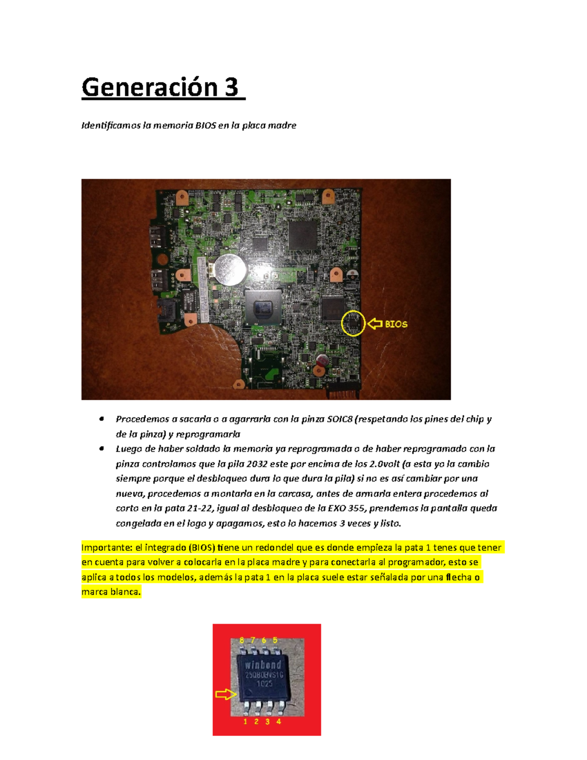 Tutorial con fotos - Programación - Generación 3 Identificamos la ...