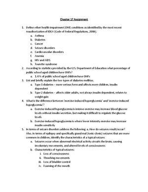 Chapter 4 Assignment - Chapter 4 Assignment Define all of these terms ...