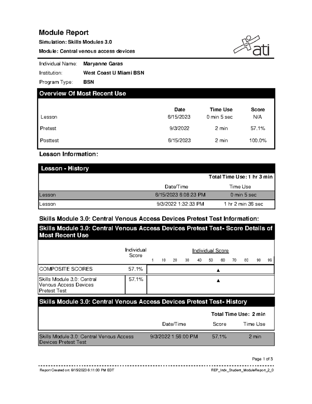 Cva ms3 - Course work - Module Report Simulation: Skills Modules 3 ...