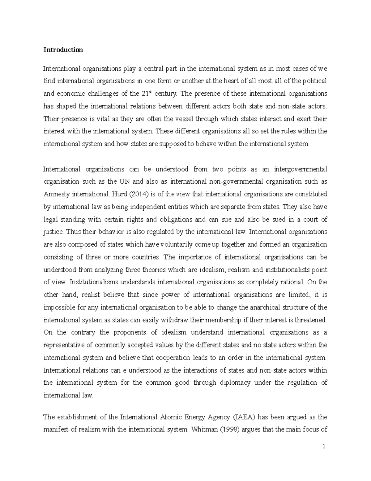 San nsereko-international organisations - Introduction International ...