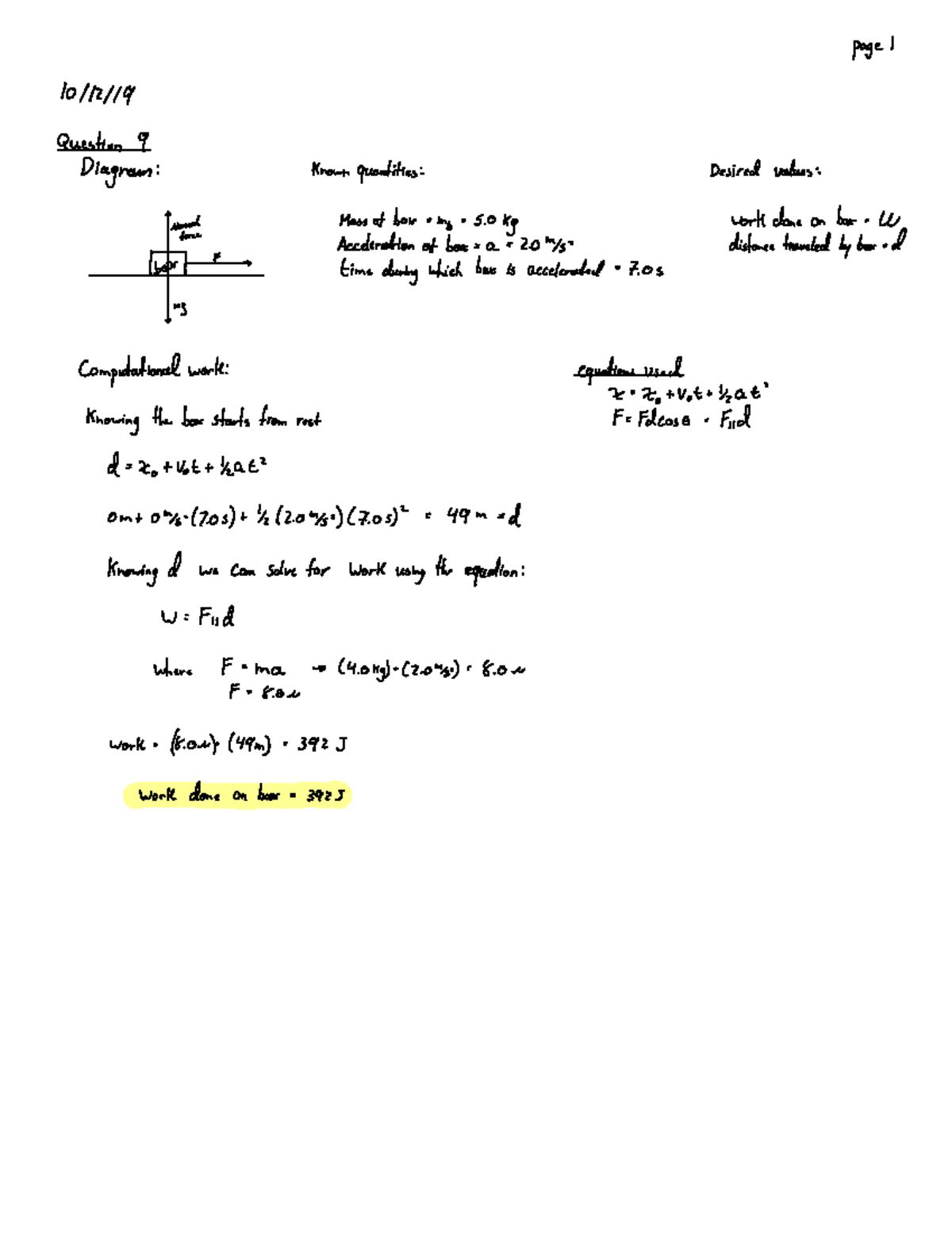 Physics Hw 6 - Homework questions and worked solutions - page I 10 12 ...