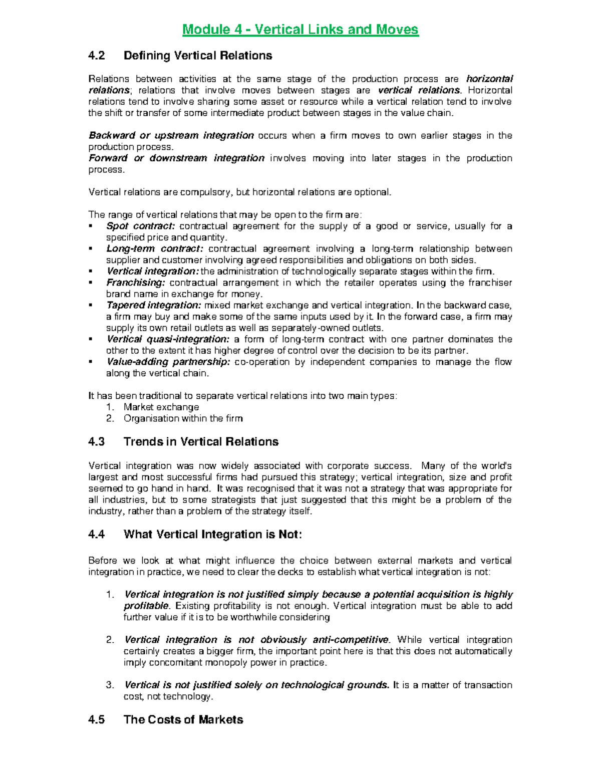 Ch4 Vertical links and move - Module 4 - Vertical Links and Moves 4 ...
