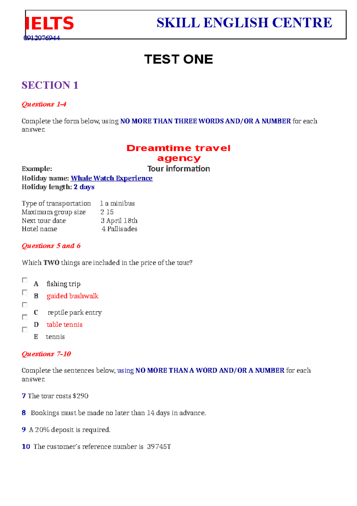 C5- TEST 1- text-đã chuyển đổi - IELTS 0912076944 SKILL ENGLISH CENTRE ...