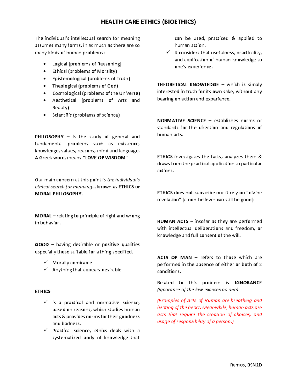 Bioethics- Reviewer-1 - The individual’s intellectual search for ...