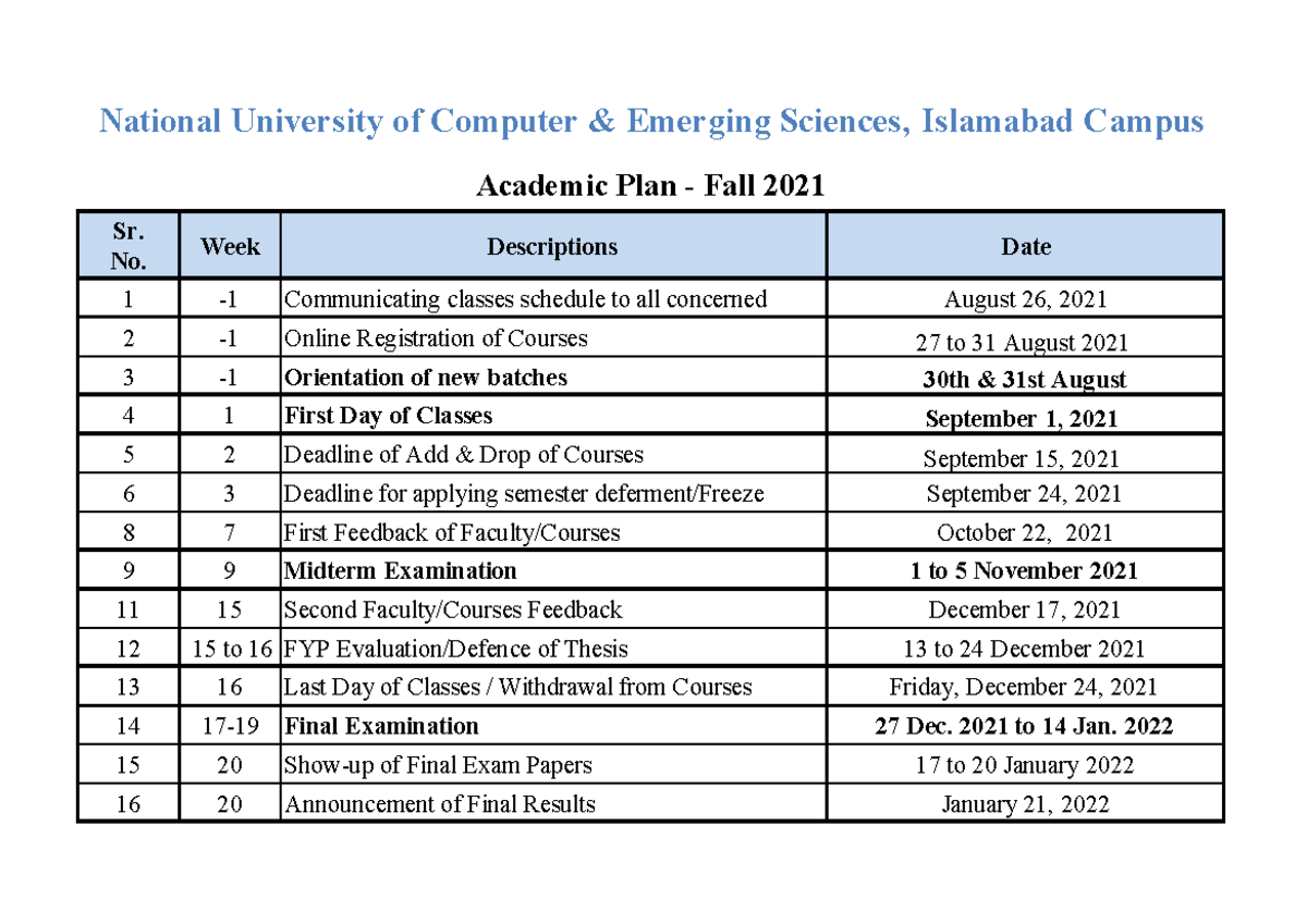 Academic Plan Fall-2021 - Students guide - Sr. 1 -1 Communicating ...