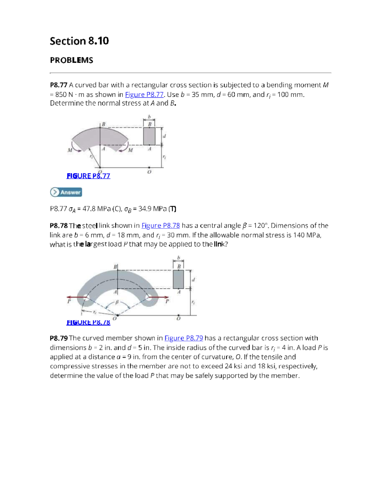 ME101-1P Bending Problems part 4 - Material Science and Engineering for ...