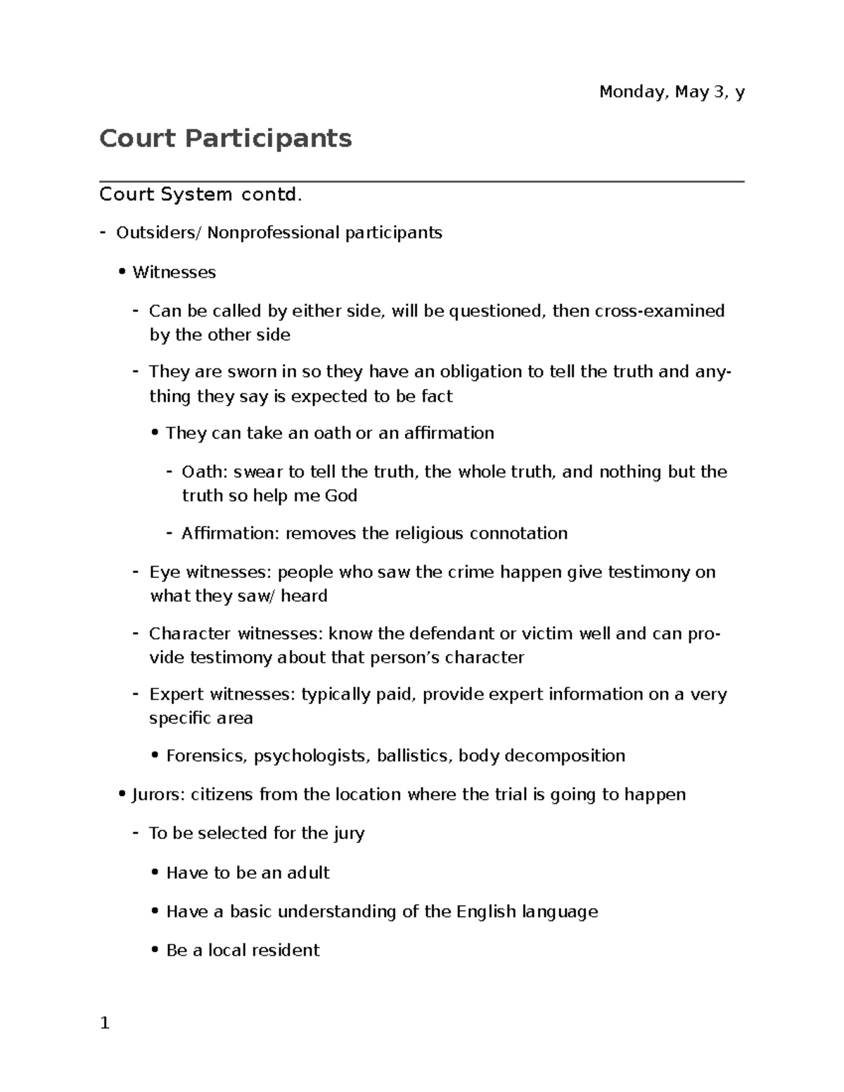 Court Participants - Wednesday, December 11, y Court Participants Court ...