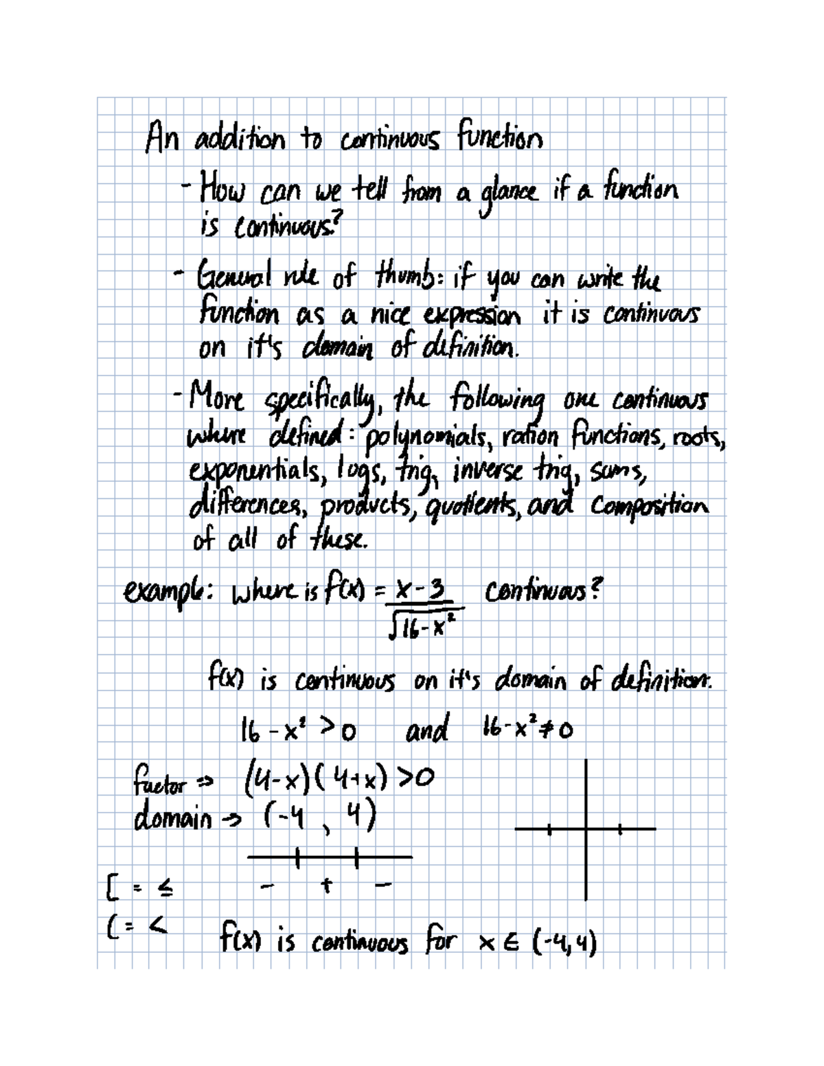 Continuity and Differentiation - An addition to continuous function How ...