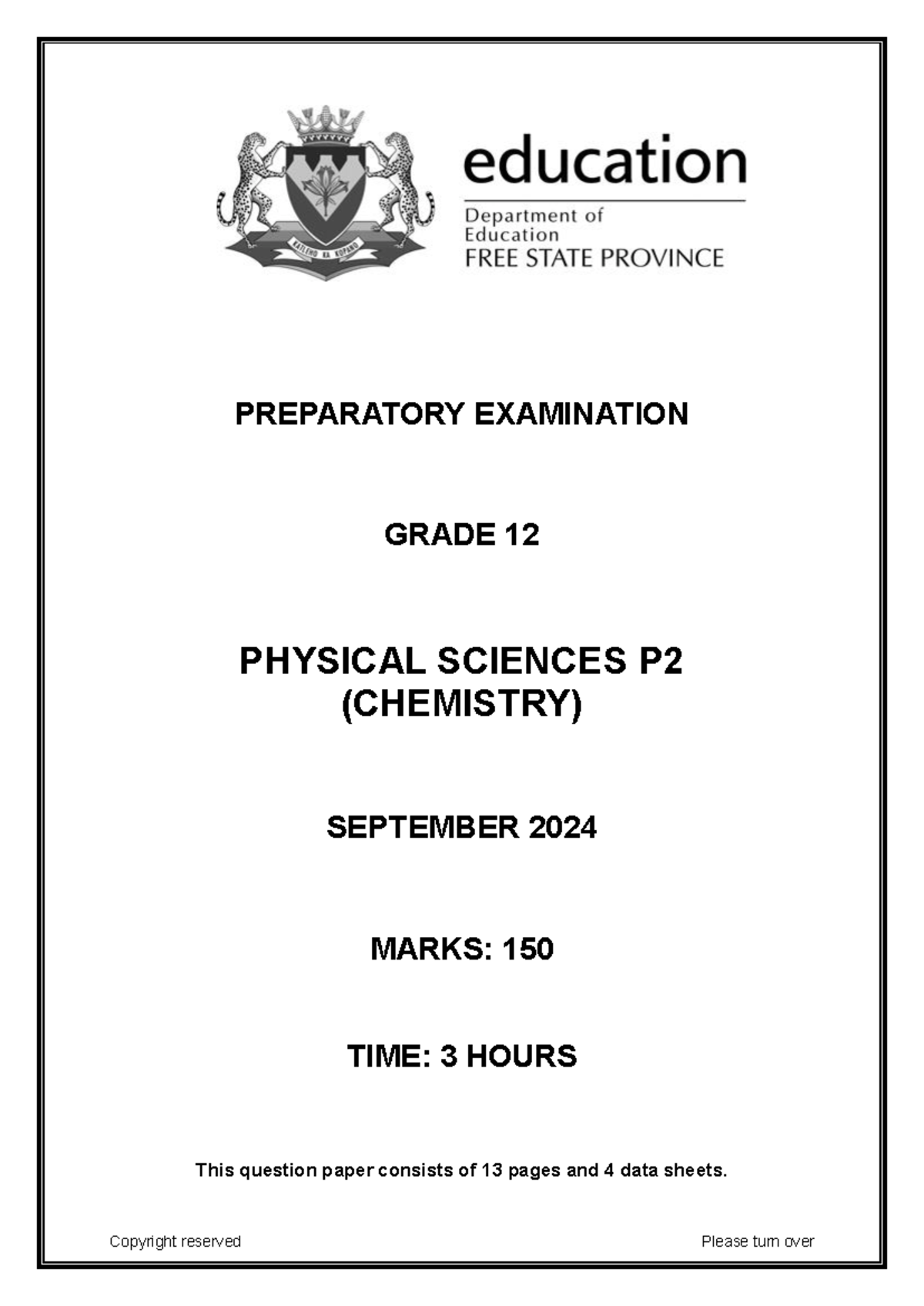 Physical Sciences P2 PREP SEPT 2024 QP ENG - bm PREPARATORY EXAMINATION ...