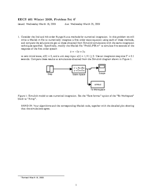 Lecture notes, lecture 1 - Simulink models for autocode generation ...