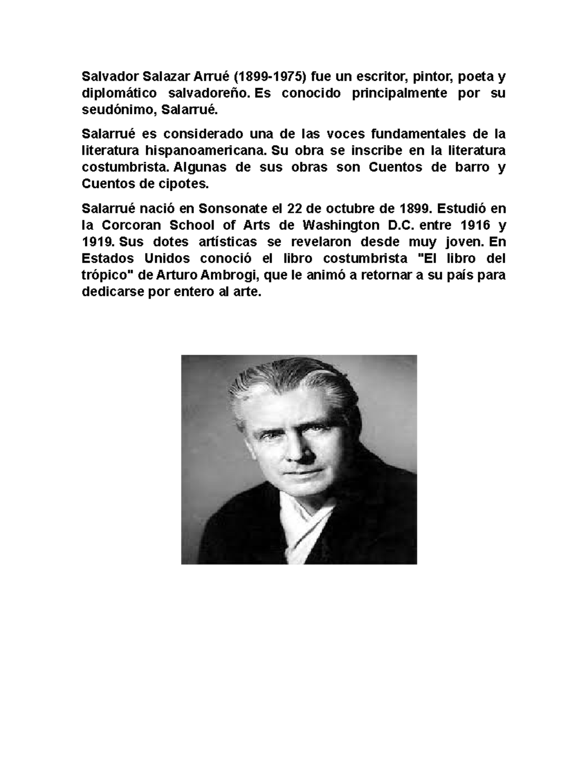 Salvador Salazar Arrué - Es conocido principalmente por su seudónimo ...