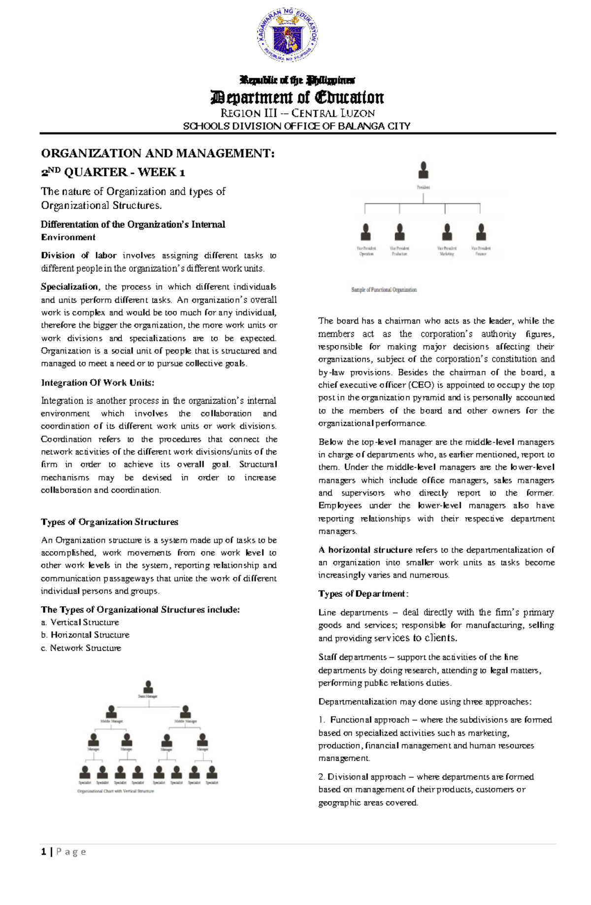 Orgman 2ND Quarter - Department of Education SCHOOLS DIVISION OFFICE OF ...