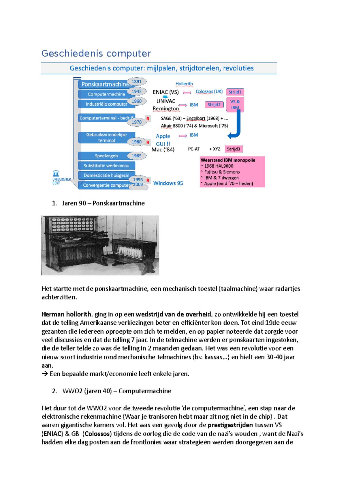 Geschiedenis computer - Geschiedenis computer Jaren 90 ...