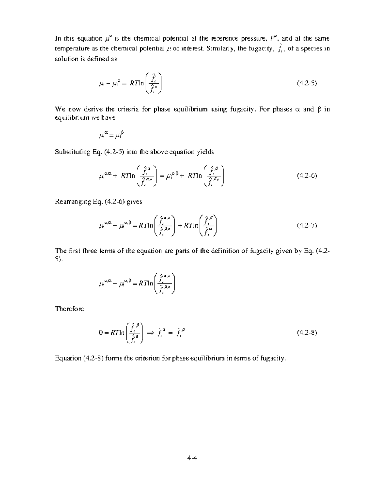 Chemical Engineering-10 - In this equation μ o is the chemical ...