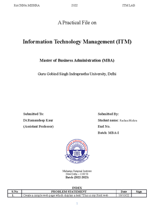 Unit 3 - viva industrial training - Studocu