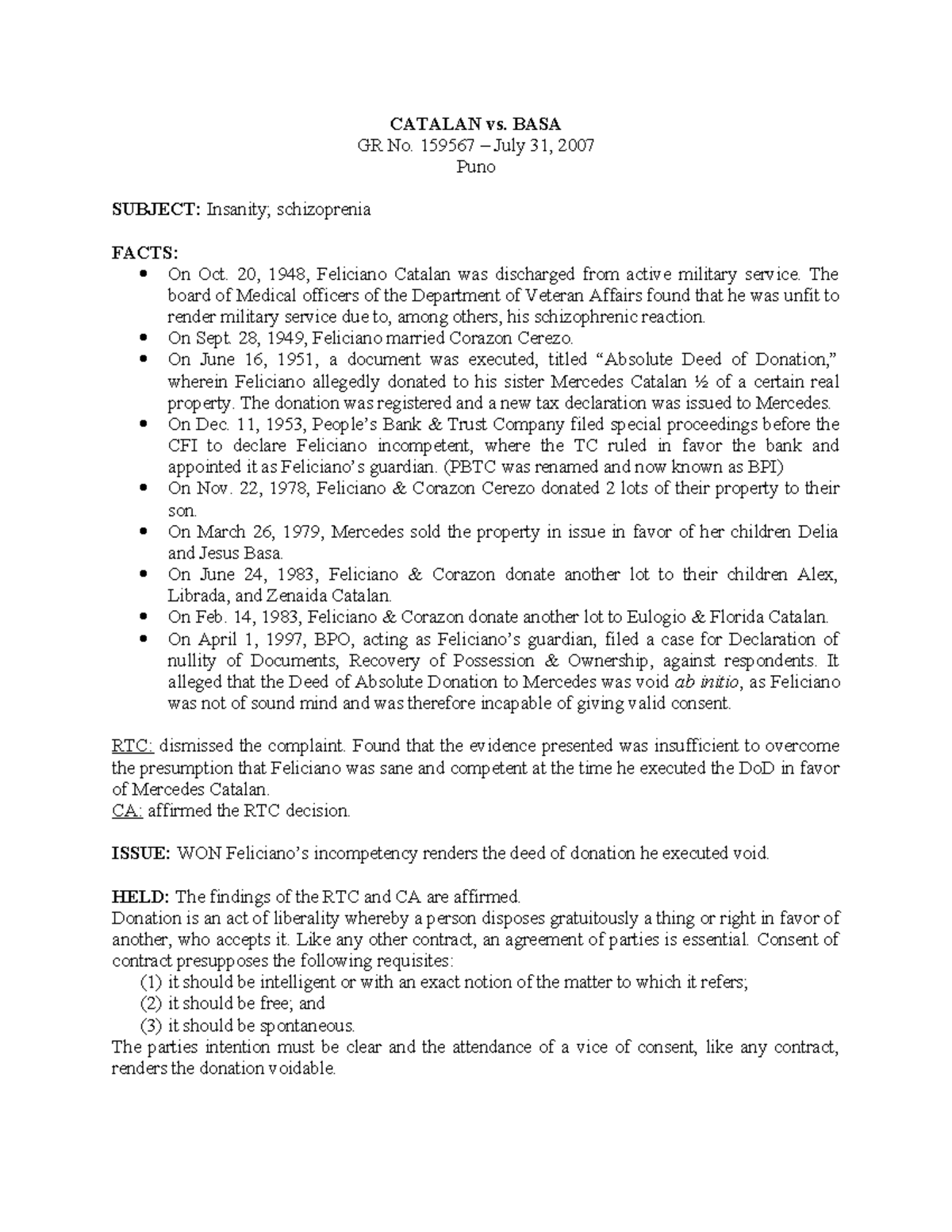 515236874 Catalan vs Basa digest - CATALAN vs. BASA GR No. 159567 ...