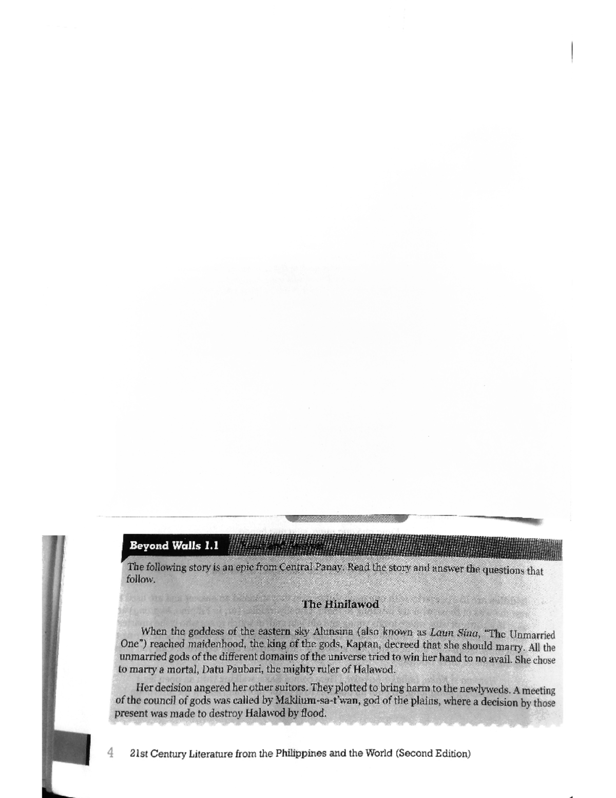 HINILAWOD (QUESTIONNAIRE) - lesson for humms - Studocu