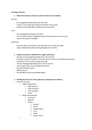 HUMB1001 - Curtin - Integrated Systems Anatomy and Physiology - Studocu