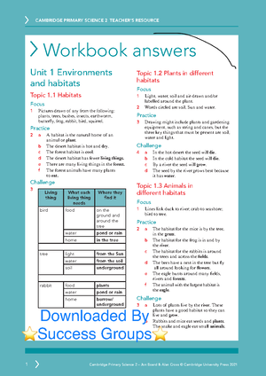 Lower Secondary Science 9 learner book answers - 1 Cambridge Lower ...