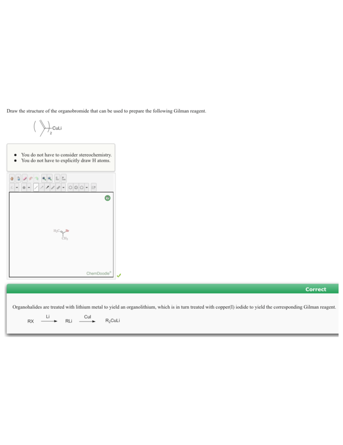Chapter 15 EOC - Draw the structure of the organobromide that can be ...