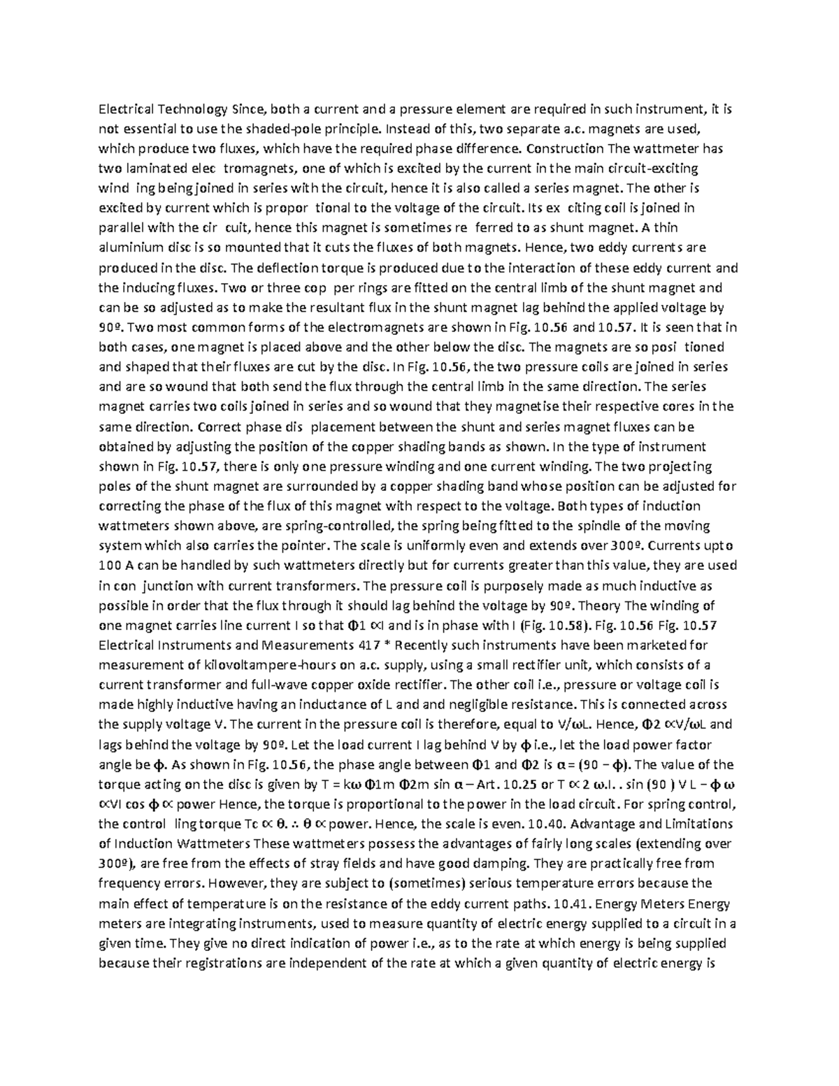 57 - electric - Electrical Technology Since, both a current and a ...