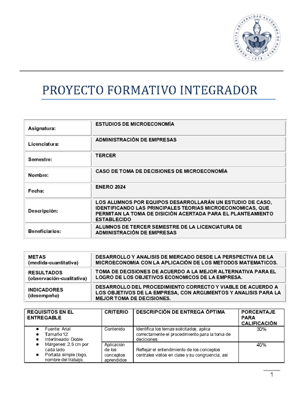 6 Proyecto formativo integrador (bases) - PROYECTO FORMATIVO INTEGRADOR ...